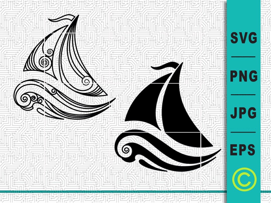 Sailboat Svg, Ship Svg, Sailboat Water Boat Png Eps Jpg, Digital ...