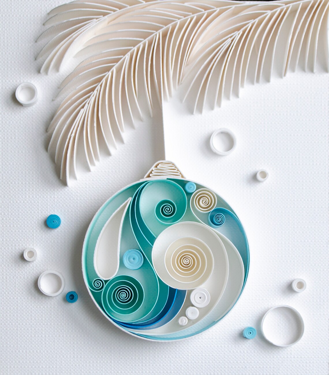 Christmas Ball / Quilling Art / Paper Craft / Gift / Home Decor / Card ...