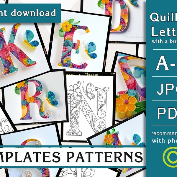 Alphabet in Quilling - Etsy