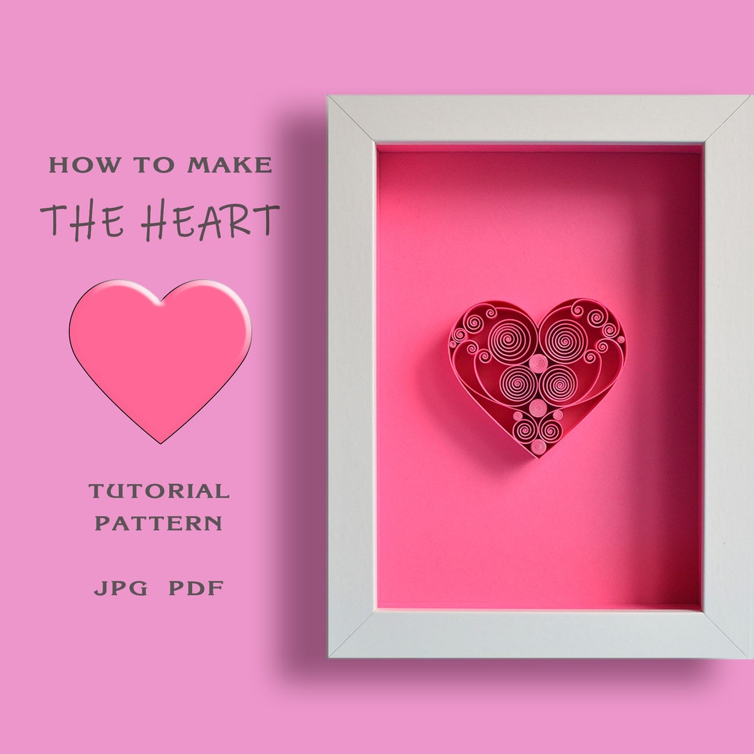 Tutorial Heart, Pattern, How to Make - Etsy