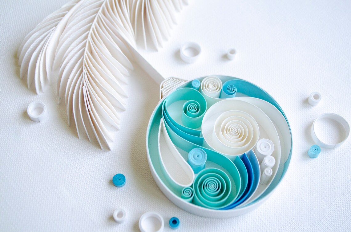 Christmas Ball / Quilling Art / Paper Craft / Gift / Home Decor / Card ...