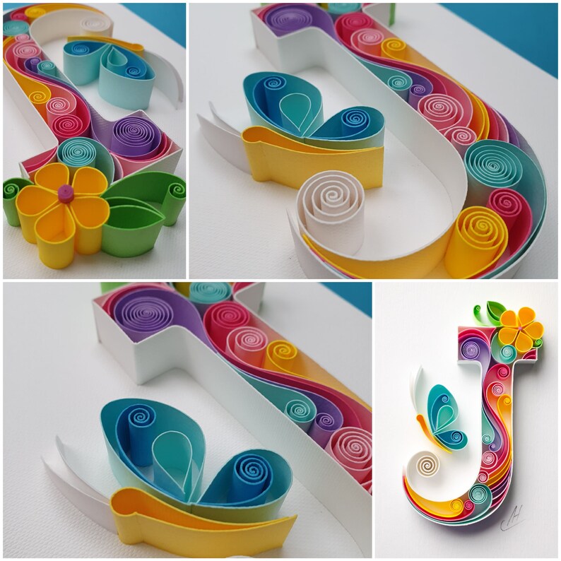 Letter J With a Butterfly Video Tutorial How to Make - Etsy