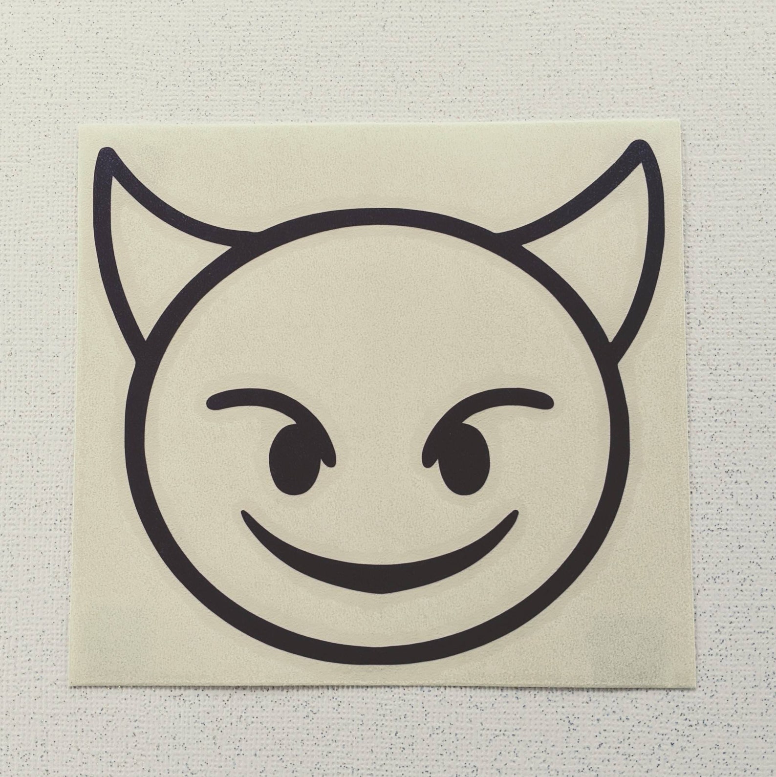 Devil Face Devil Emoji Devil Decal Devil Evil Face Evil - Etsy