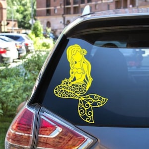 Mermaid Vinyl Decal, Mermaid Decal, Mermaid Sticker, Mermaid Gift ...
