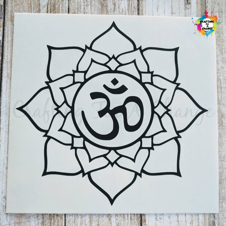 Ohm Mandala Vinyl Decal Ohm Mandala Decal Ohm Mandala Om - Etsy