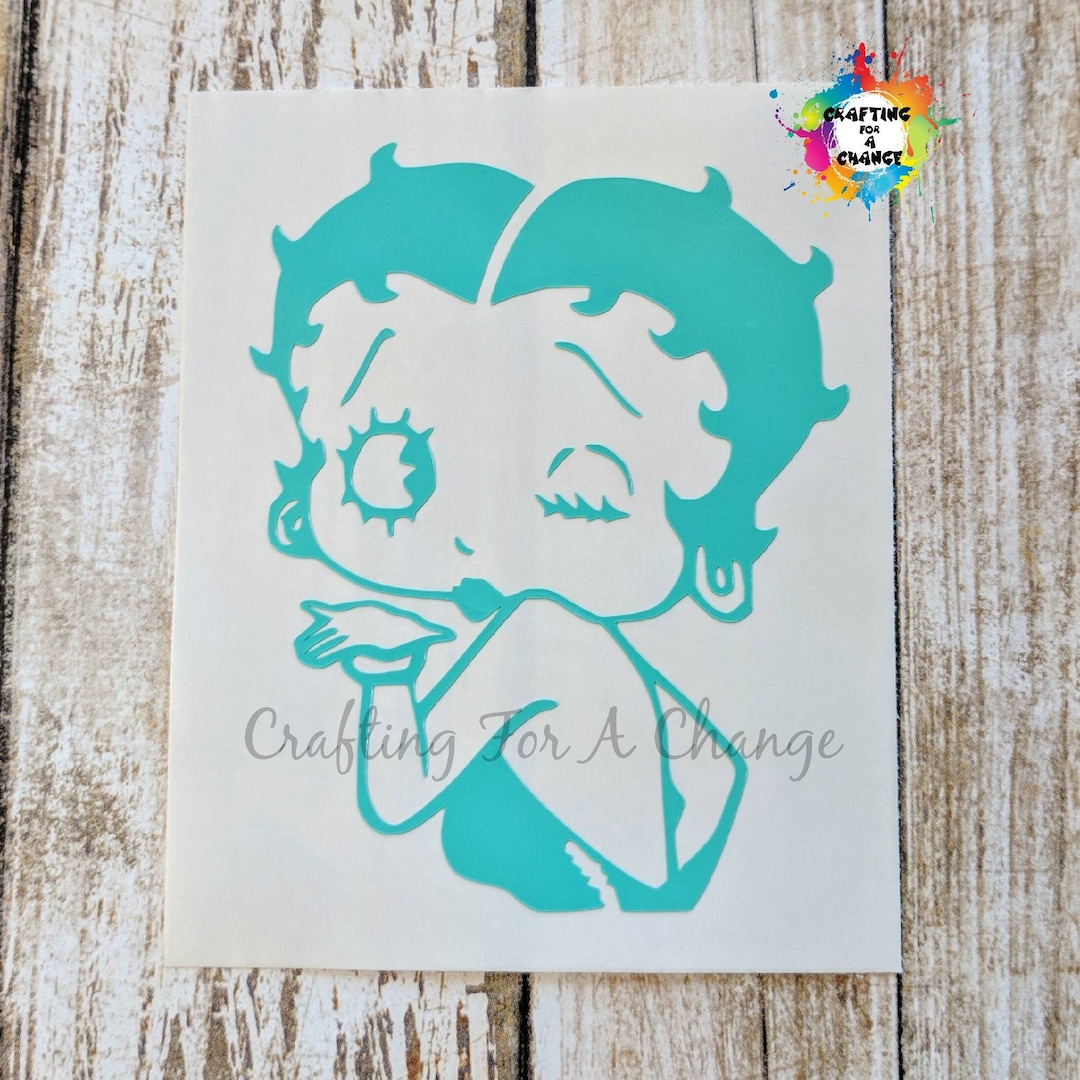 Betty Boop Betty Boop Decal Betty Boop Vinyl Decal Car Decal Vinyl Decal Vinyl Sticker