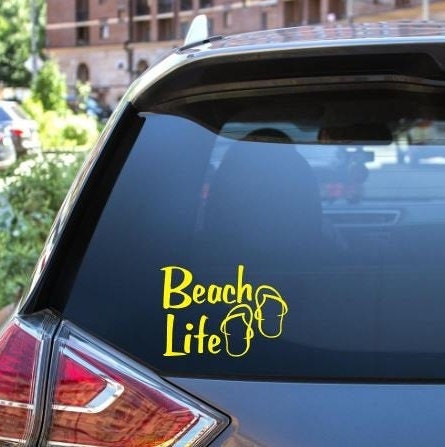 Beach Life Vinyl Decal Beach Life Decal Beach Life Sticker - Etsy