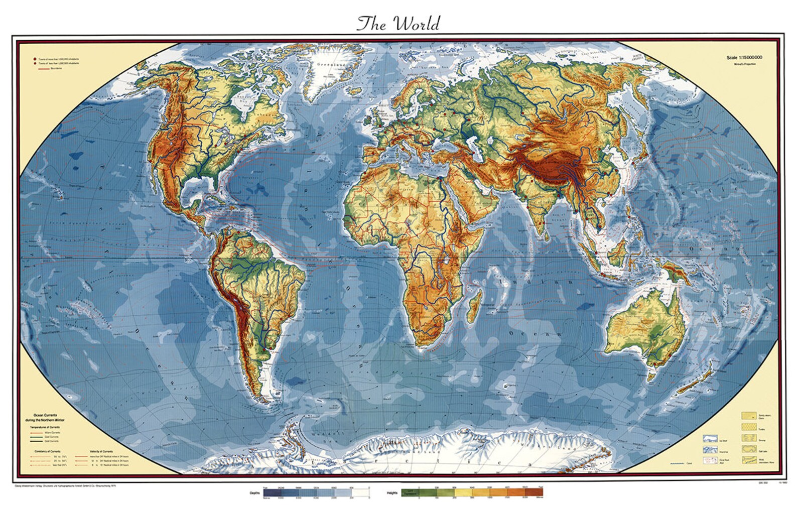 Big World Map. Huge Map of the World. 6xft x 10ft map. | Etsy