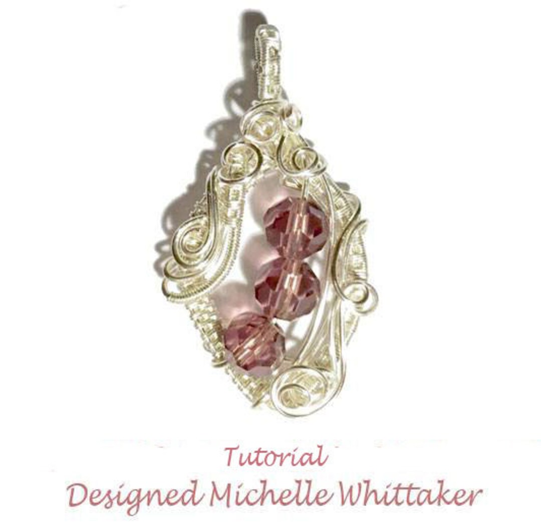Wire Weave Twisted Swirls Pendant Tutorial PDF - Etsy