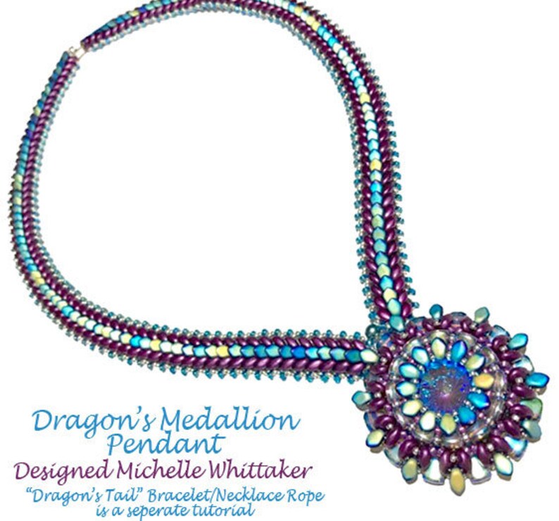 Dragon's Tail Bracelet (or Neckalce Rope) Needlework Tutorial PDF ...
