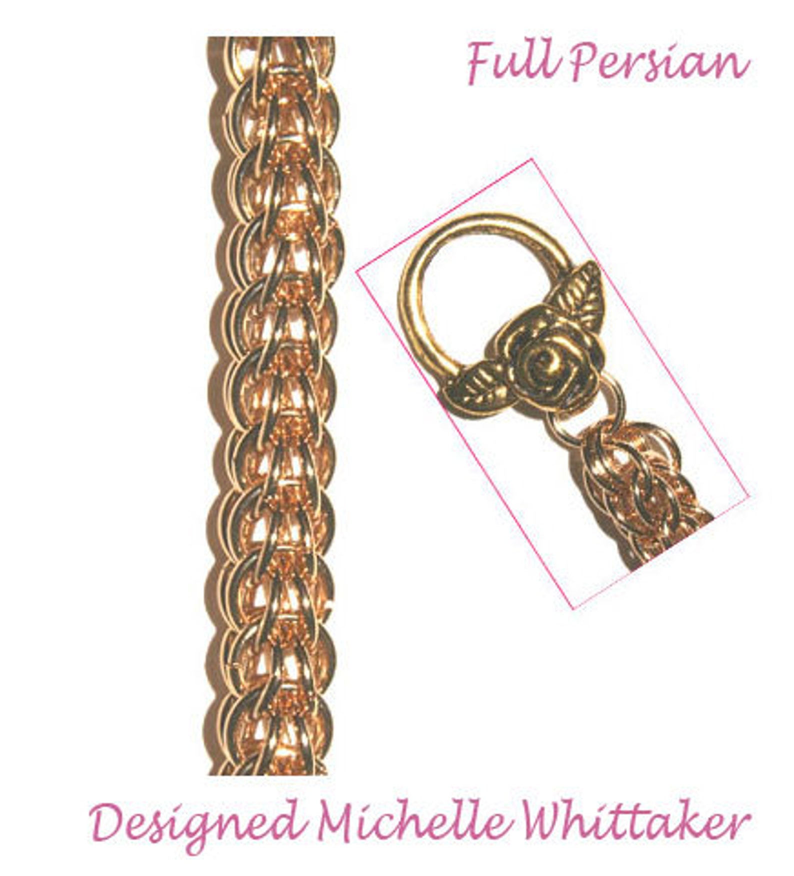 Full Persian Weave Chain Maille Bracelet Tutorial PDF - Etsy