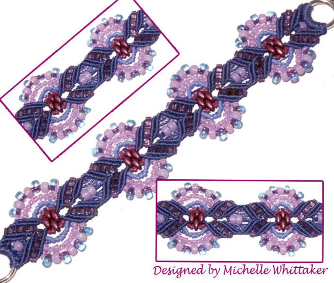 Micro Macrame Waves Bracelet Tutorial PDF - Etsy