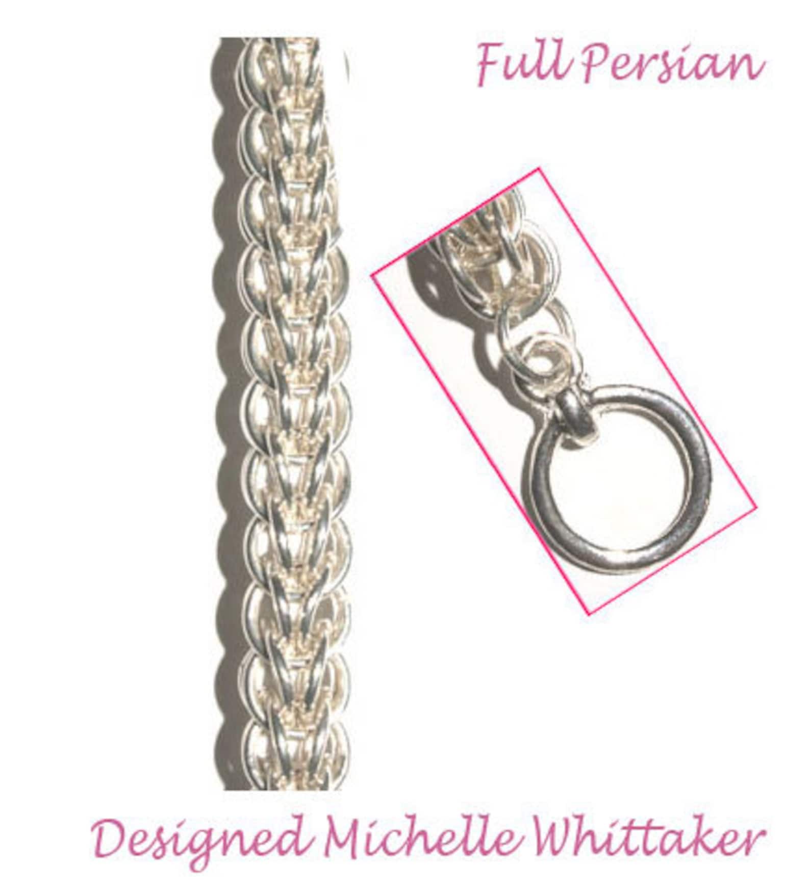 Full Persian Weave Chain Maille Bracelet Tutorial PDF - Etsy