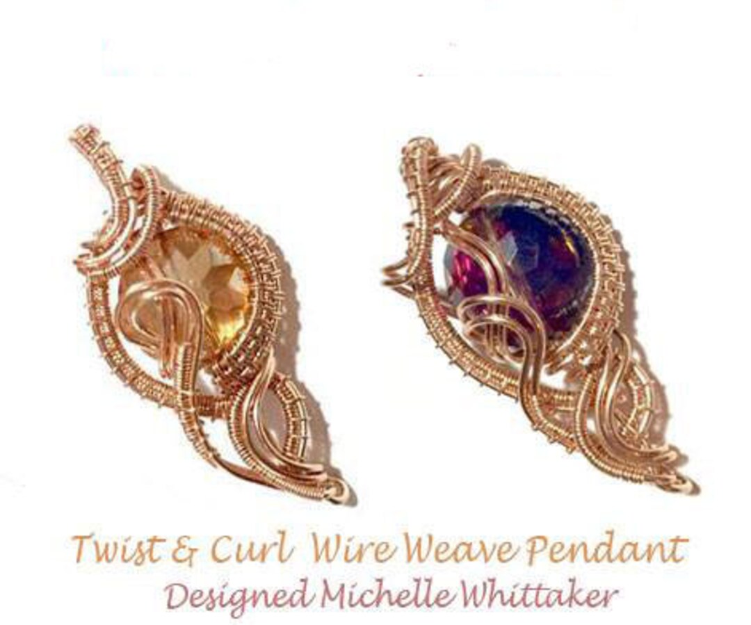 Twist N Curl Wire Weave Pendant Tutorial PDF - Etsy