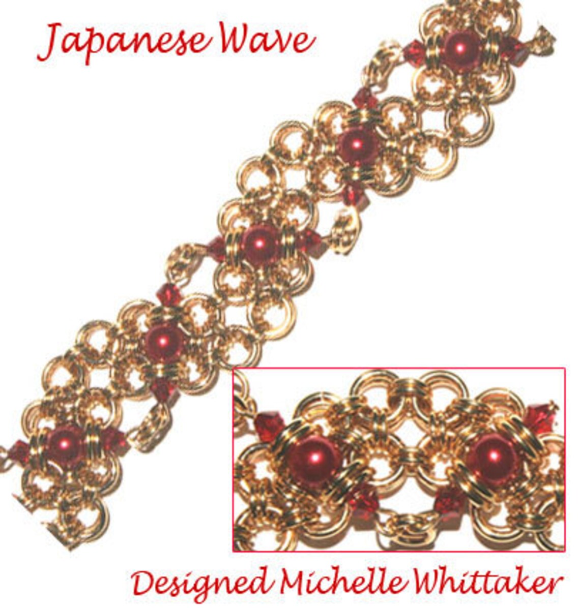 Japanese Wave Weave Chain Maille Bracelet Tutorial PDF - Etsy