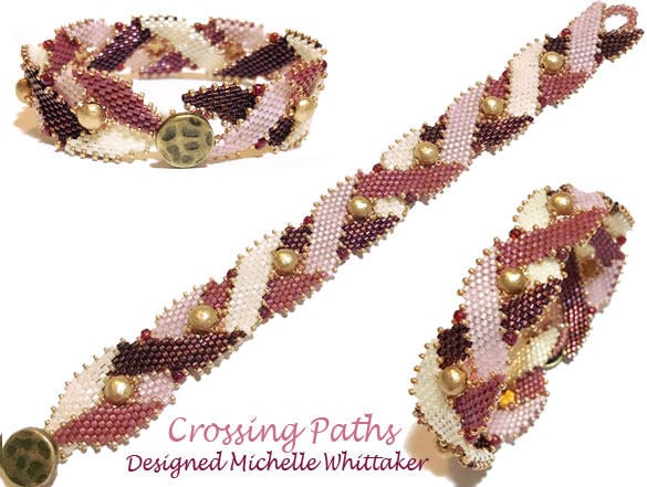 Crossing Paths Bracelet Needlework Tutorial PDF - Etsy