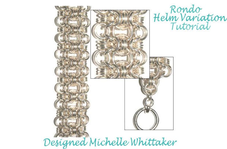 Rondo Helm Variation Chain Maille Bracelet Tutorial PDF - Etsy