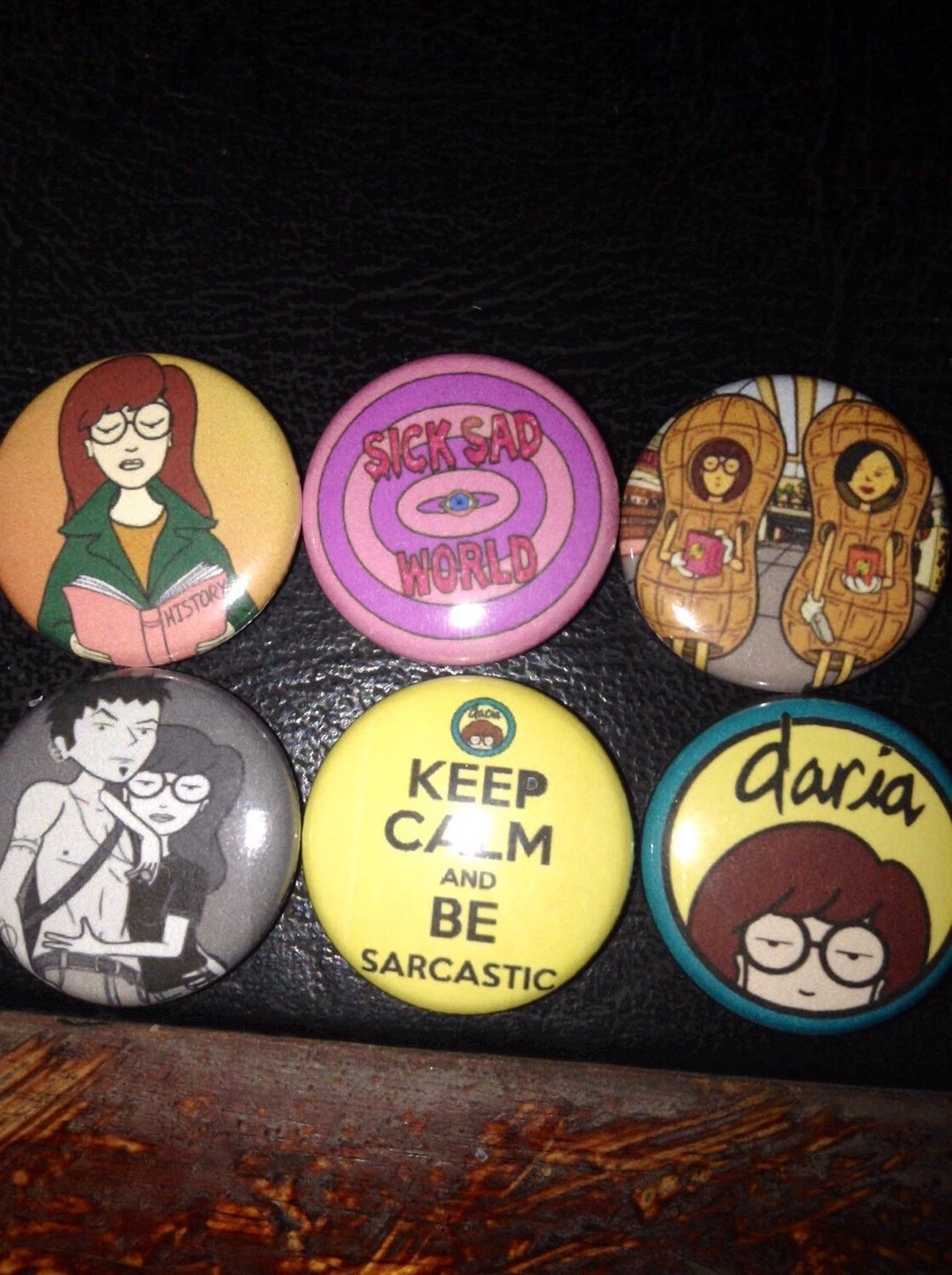 MTV Daria Pin Buttons Set 1" - Etsy