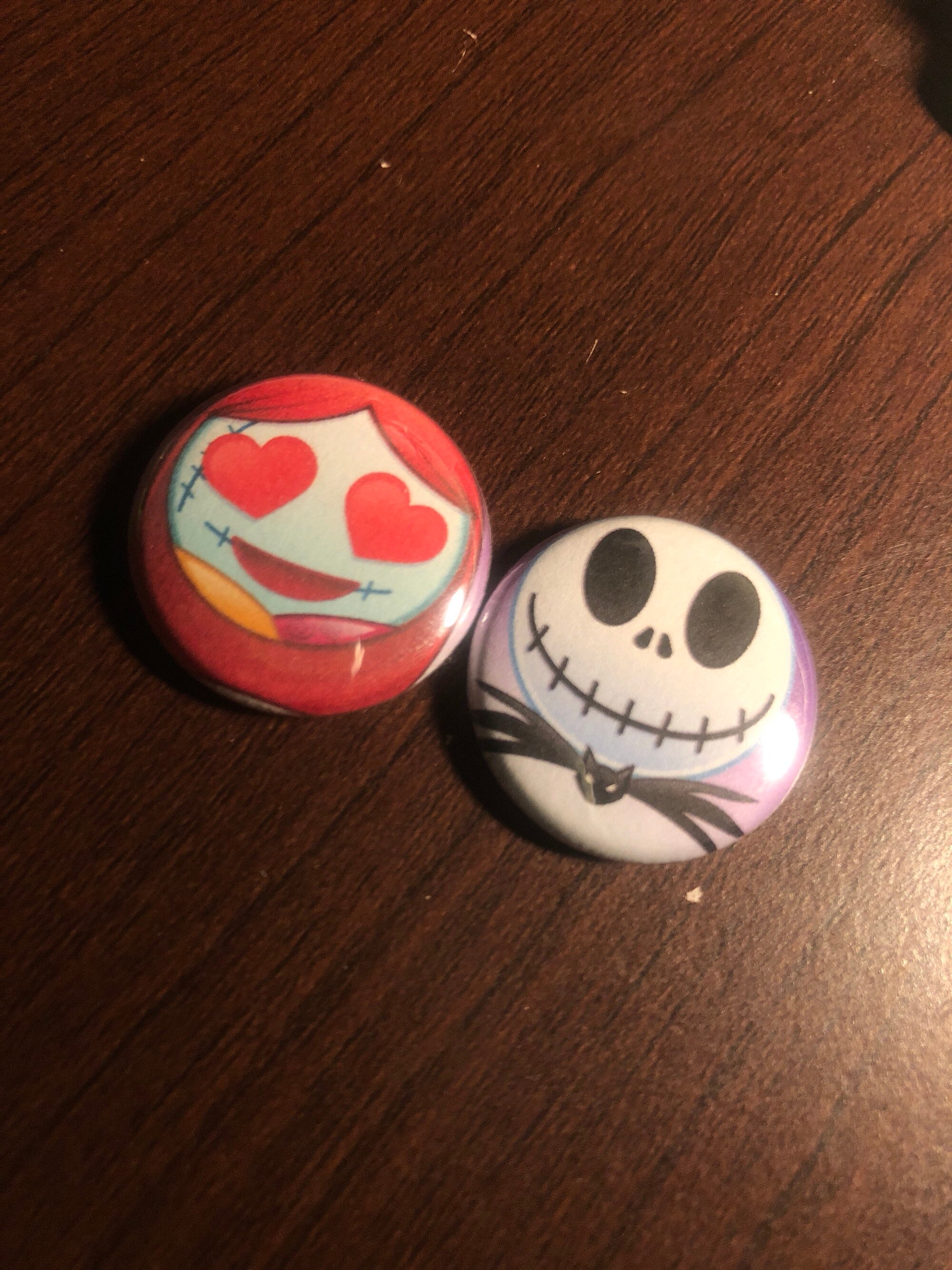 Jack and Sally Pin Set - Etsy