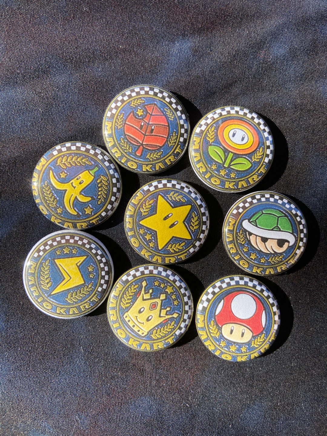 Mario Kart Powers Pin Buttons - Etsy