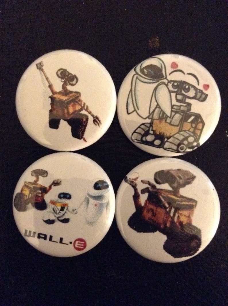 Wall E Pin Buttons Set 1 | Etsy