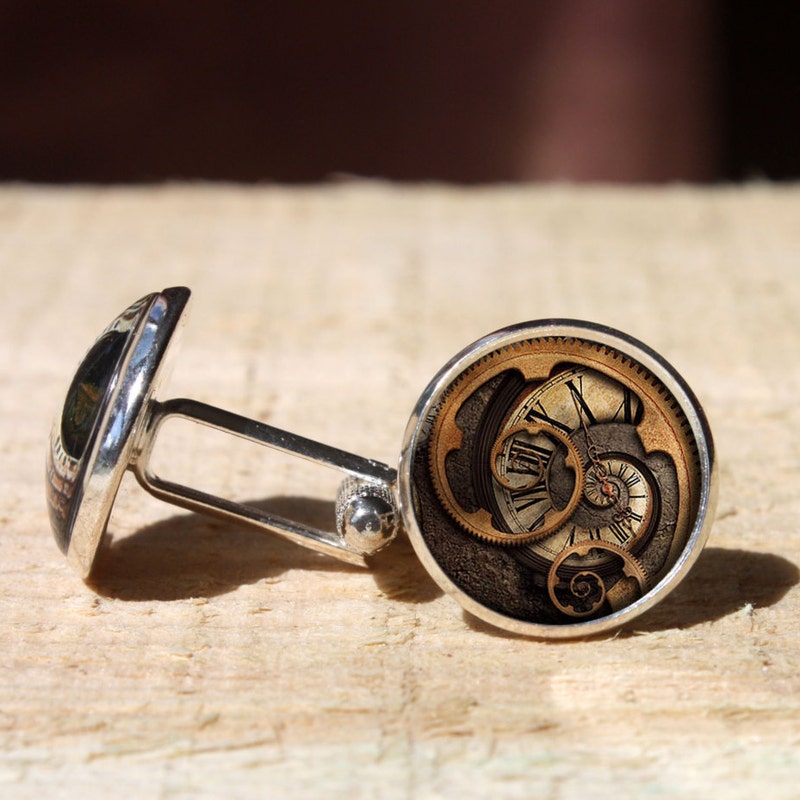 Clock Cufflinks - Etsy