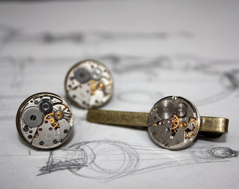 Mechanical cufflinks | Etsy