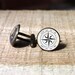 Handmade Coordinates Cufflinks, Compass Cufflink, Glass Dome Cuff Links ...