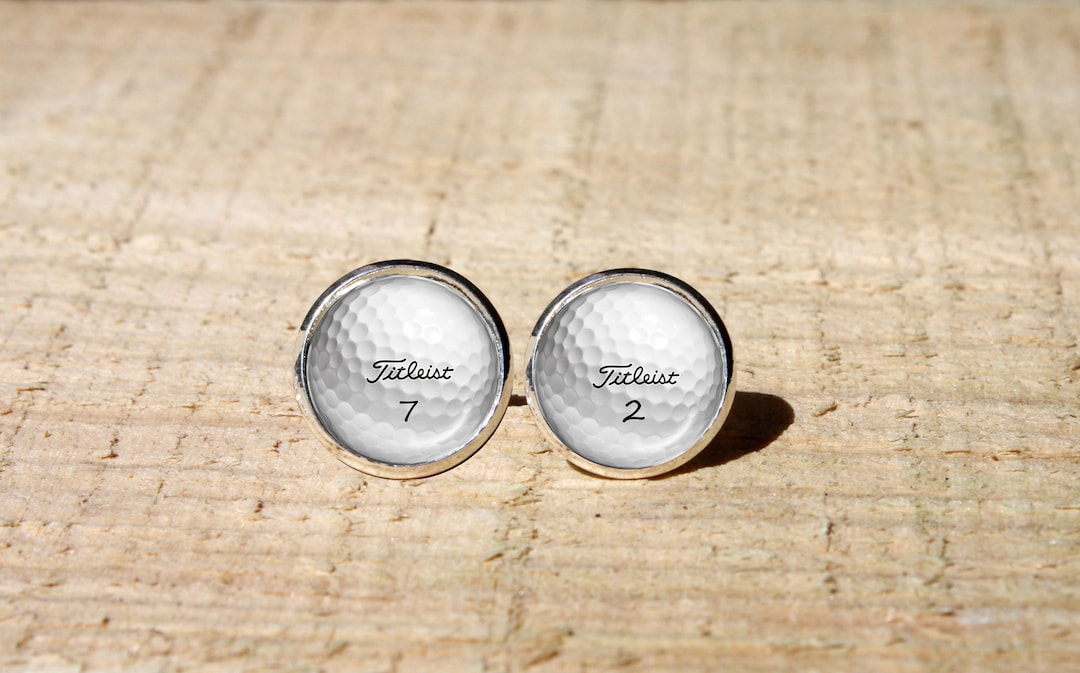Handmade Golf Ball Stud Earrings, Golf Earrings, Hypoallergenic Nickel ...