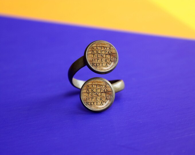 Solid Brass Ring With Magic Square, Historical Ring With Sator Square ...