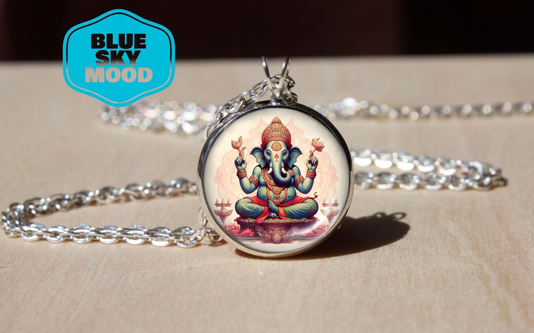 Ganesha Ganapati Necklace, Hindu God Handmade Ganesha Pendant With ...