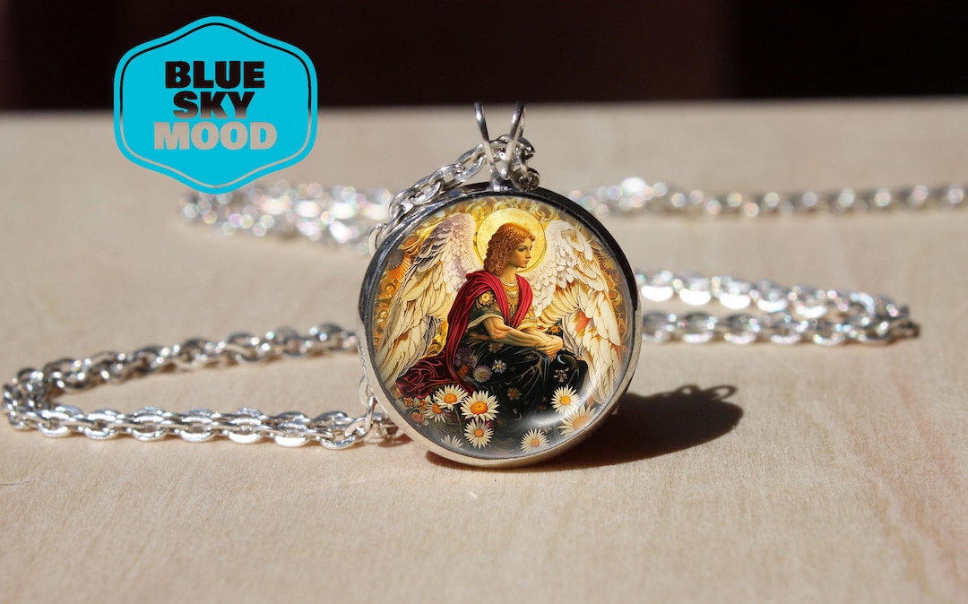 Handmade Archangel Gabriel Necklace, the Angel Gabriel Pendant ...