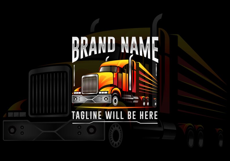 LKW-Logo LKW-Illustration Fracht-Logo Transport-Logo Auto-Logo ...
