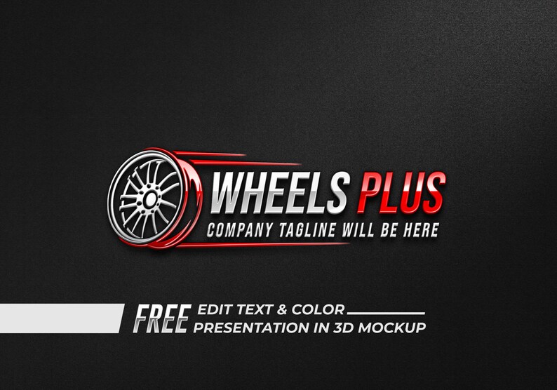 Wheels Logo Tire Service Logo Wheels Shop Logo Wheel Logo Car Rim Logo ...
