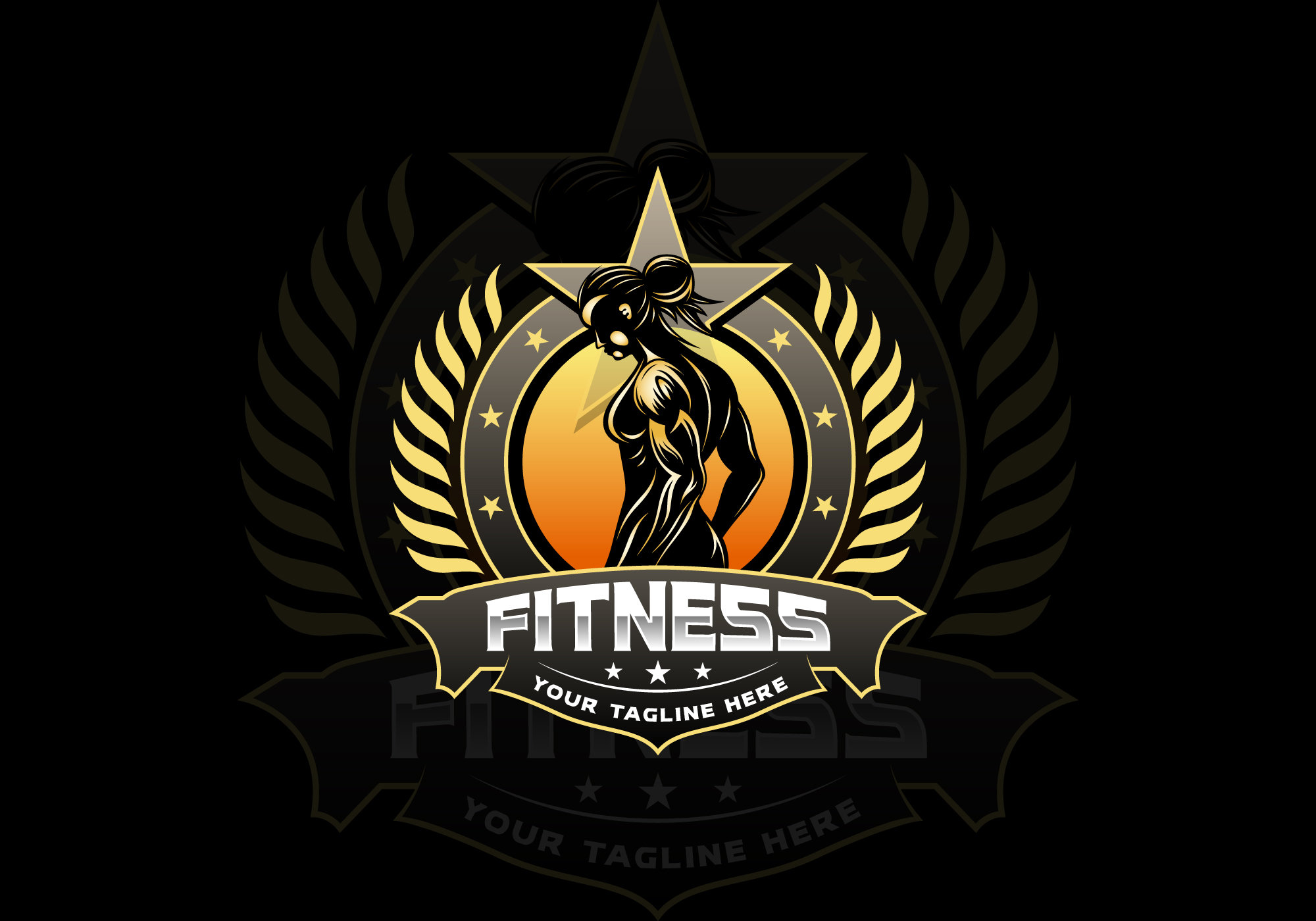 GYM Logo Fitness Logo Women GYM Logo Personal Fitness Trainer Logo ...