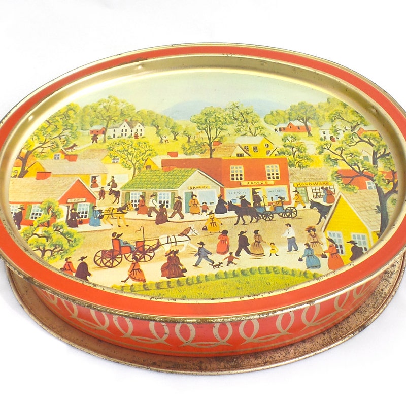 Large Vintage Tin - Etsy