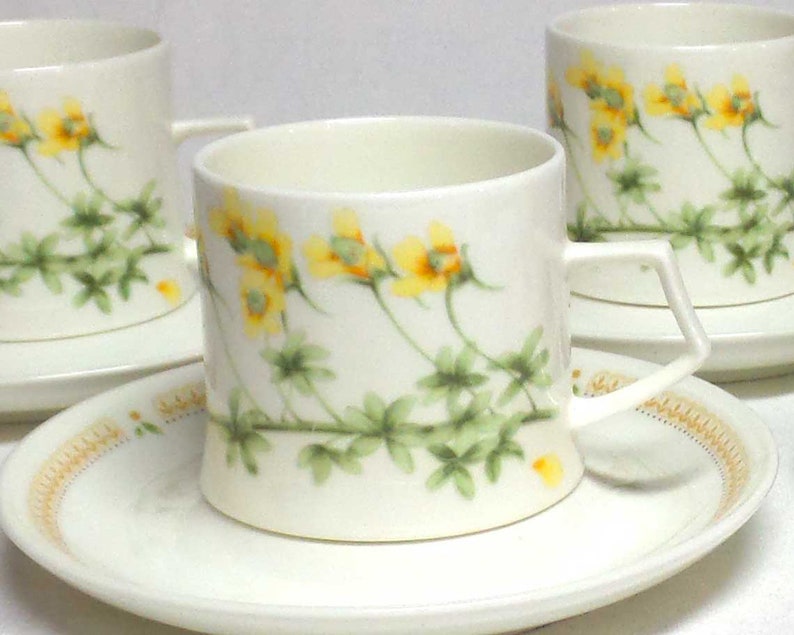 Vintage (1970s) Mikasa Cup and Saucer Set - Nature's Garden Bone China ...
