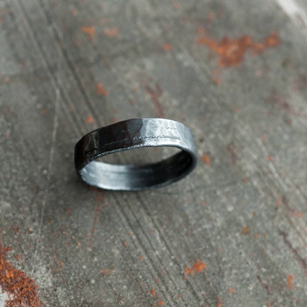 Oxidized Silver Ring - Etsy