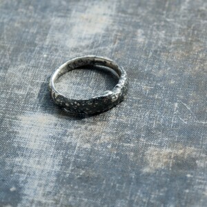 Raw Silver Mens Ring * Rustic Silver Ring * Unique Mens Ring ...