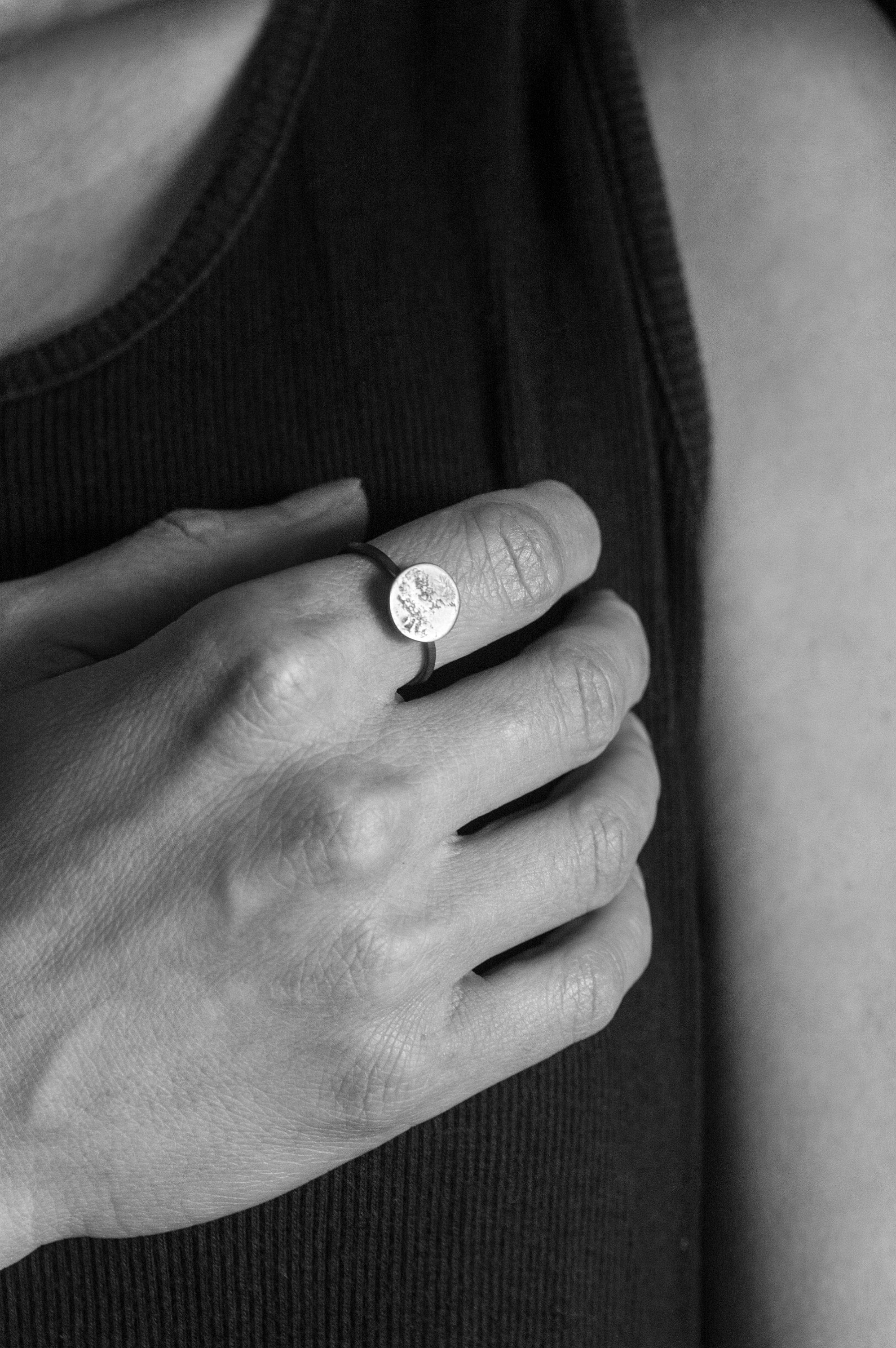 Sun ring mixed metal ring geometric jewelry abstract | Etsy