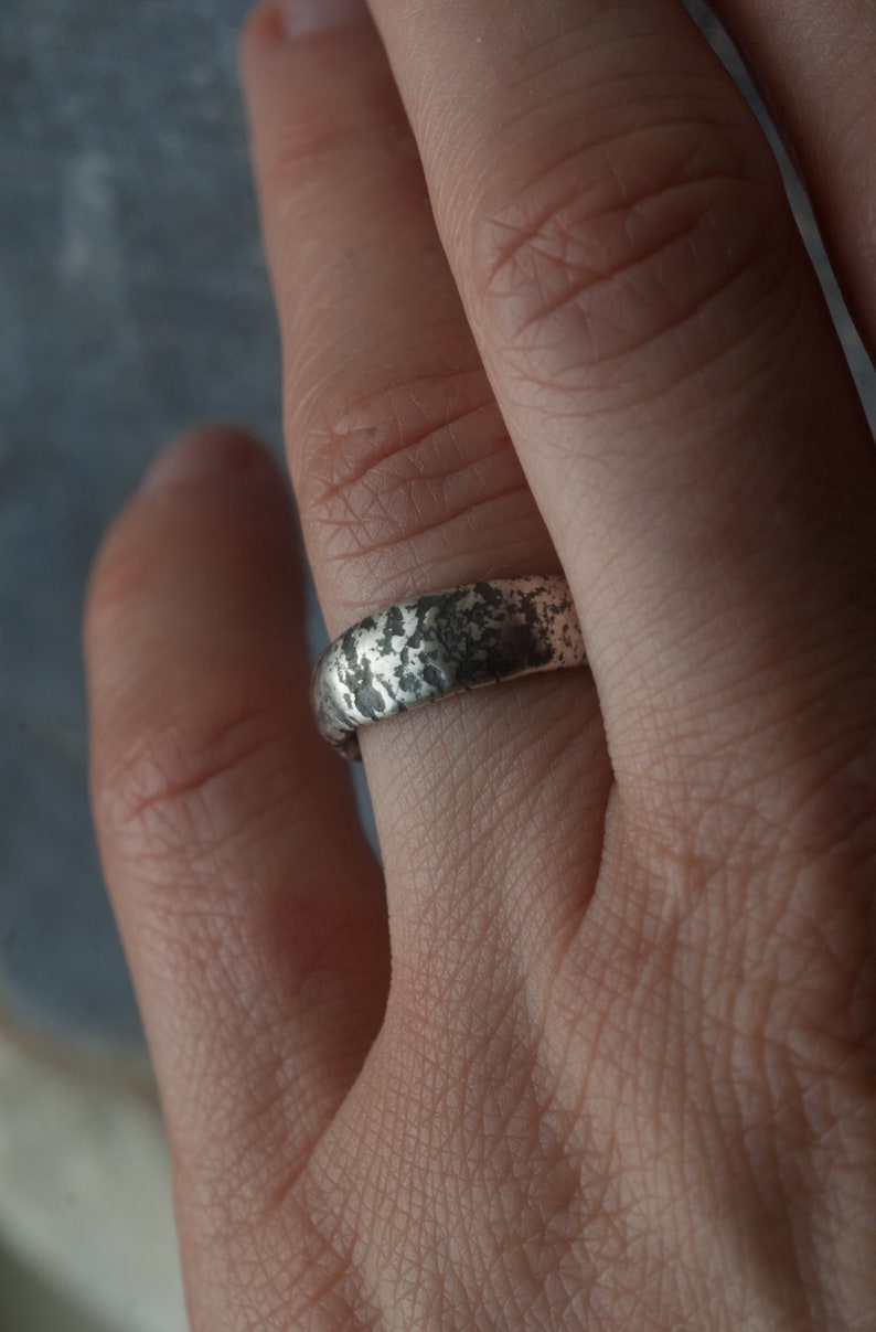 Handcrafted Wabi Sabi Ring in Sterling Silver Rustic - Etsy