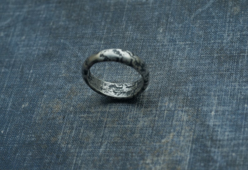 Handcrafted Wabi Sabi Ring in Sterling Silver Rustic - Etsy