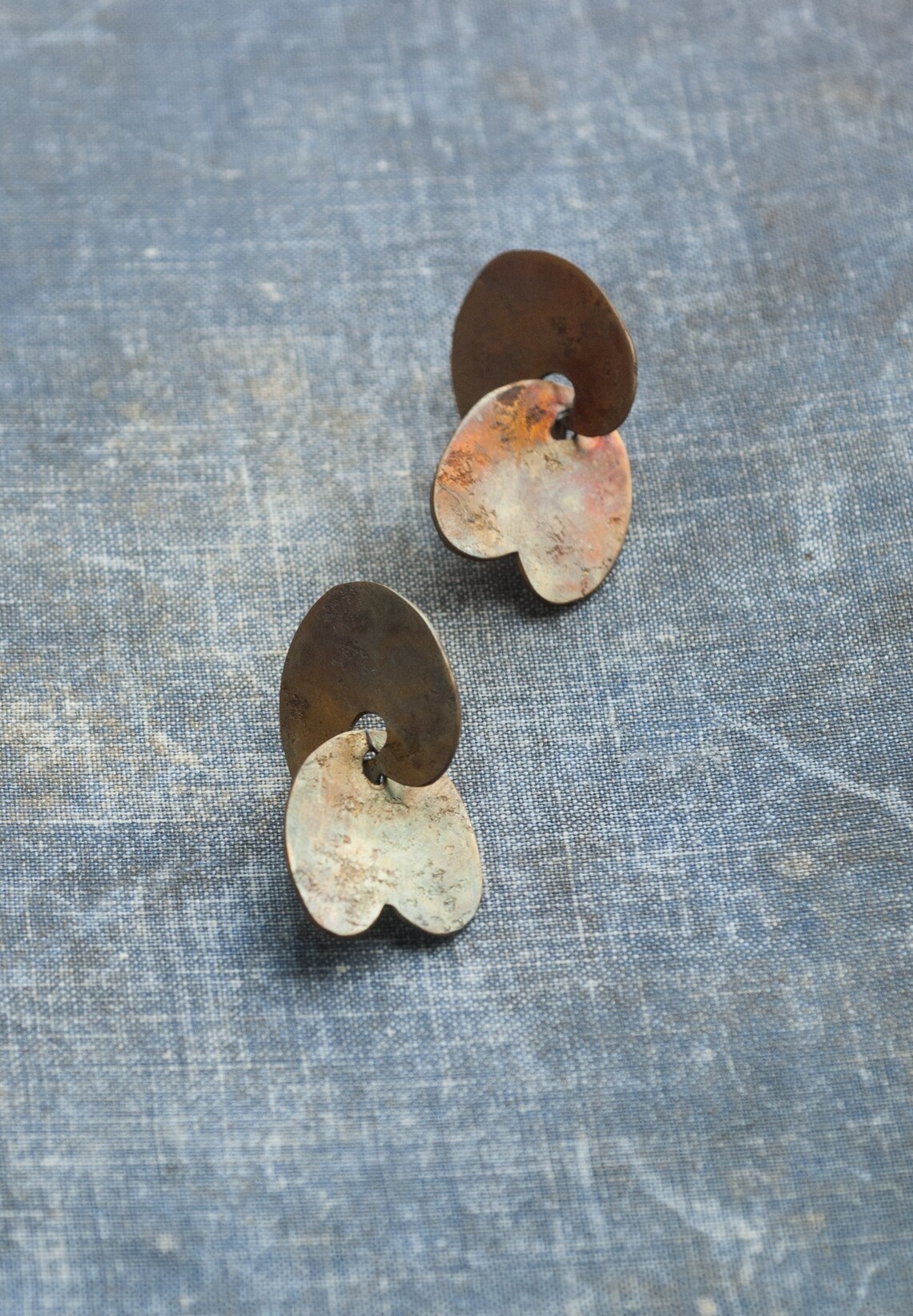 Modern Stud Earrings Handmade Artisan Jewellery Kinetic - Etsy