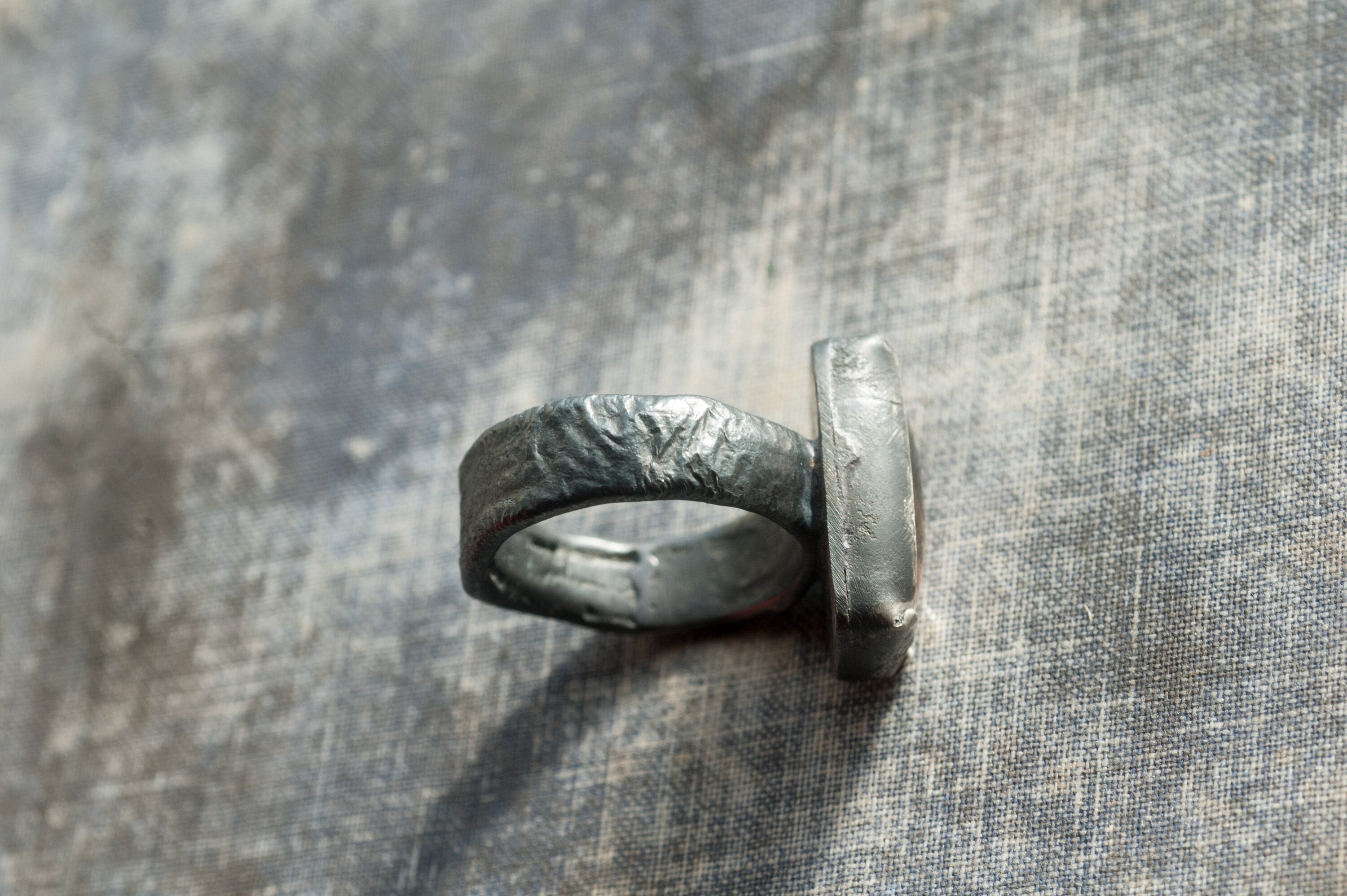 Oxidized Silver Rutile Quartz Ring * Sterling Silver Gemstone Ring ...