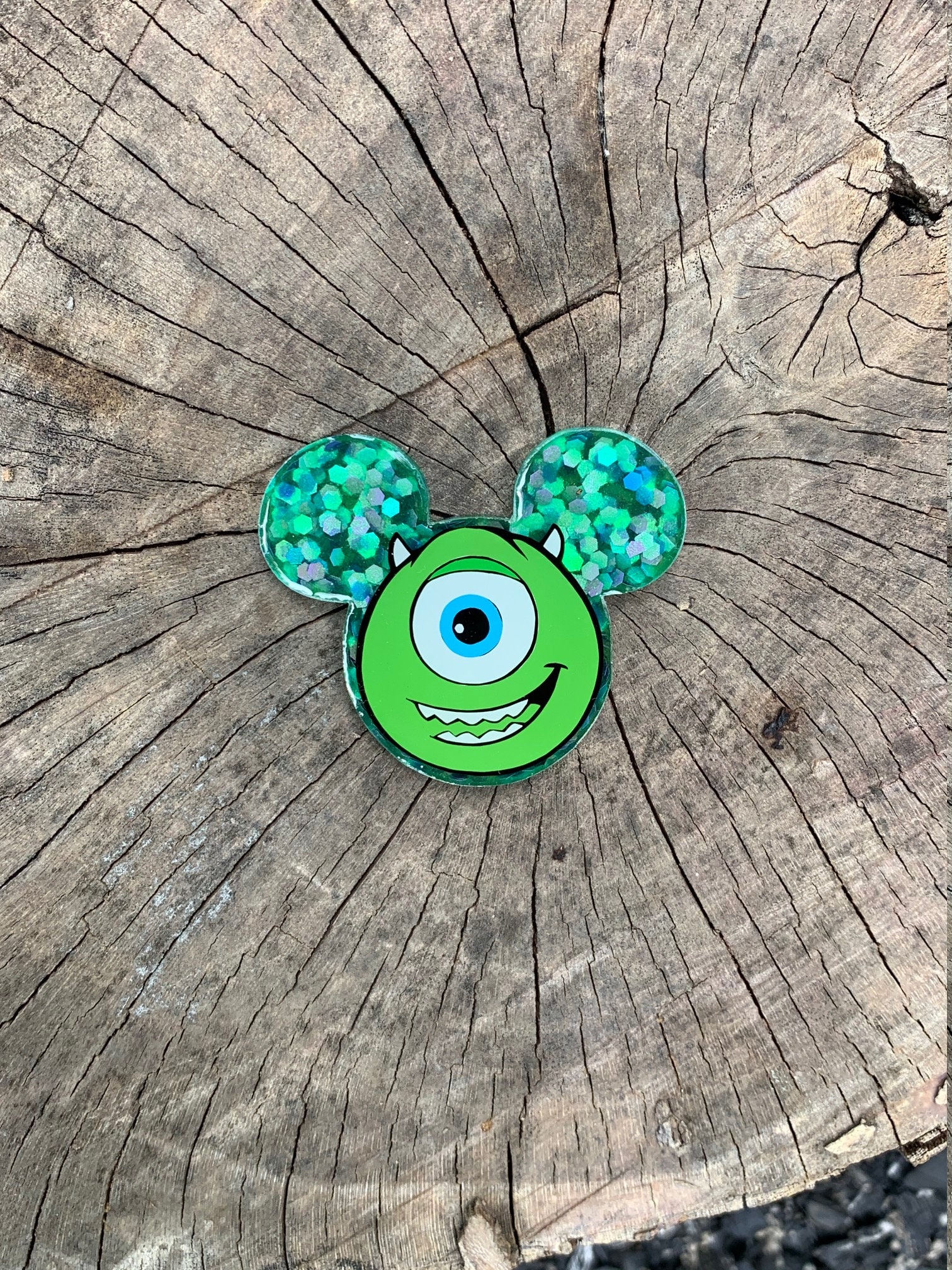 Mike Wazowski Inspired Phone Grip/magnet/pin - Etsy
