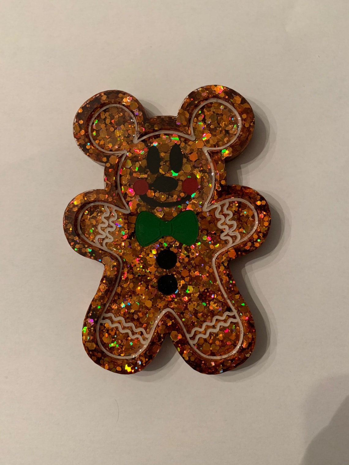 Mickey and Minnie Gingerbread Inspired Trinket Tray Dish Decor - Etsy