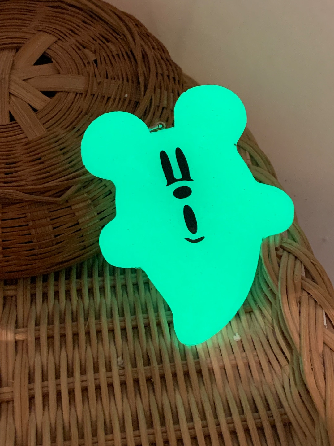 Mickey Ghost Inspired Glow in the Dark Dangle Bag Charm - Etsy