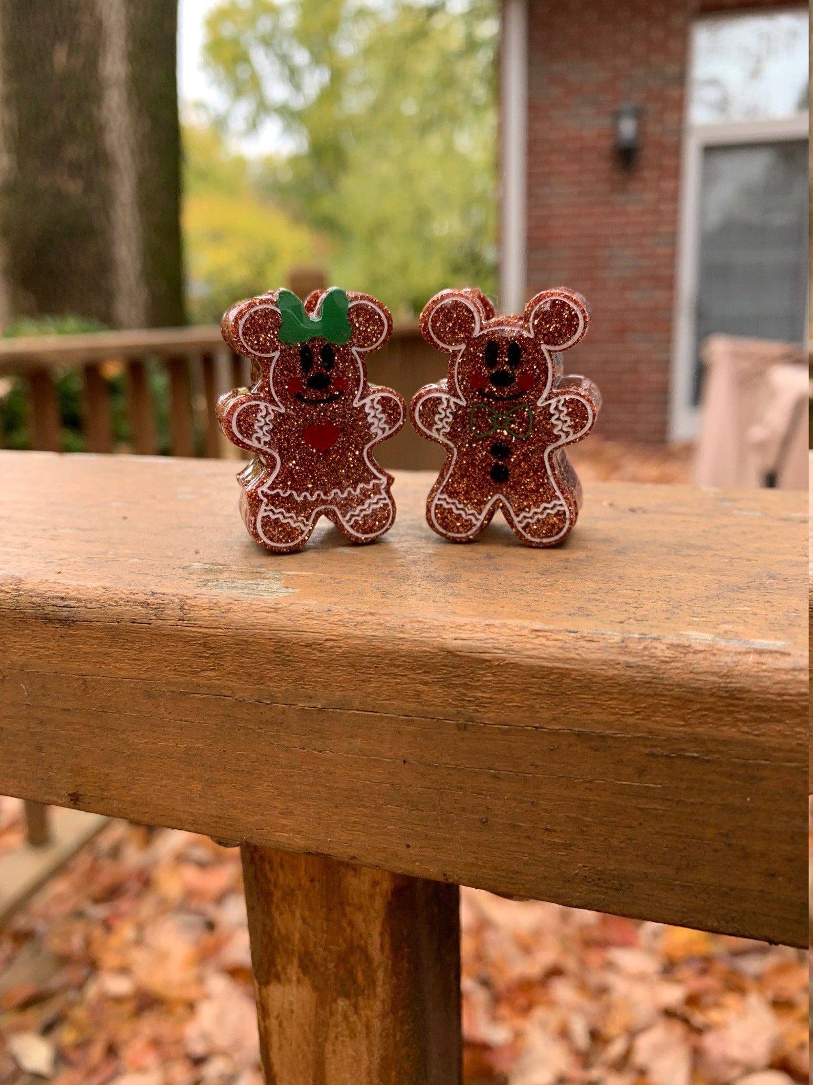 Mickey and Minnie Gingerbread Inspired Straw Topper - Etsy