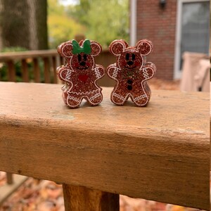 Mickey and Minnie Gingerbread Inspired Straw Topper - Etsy