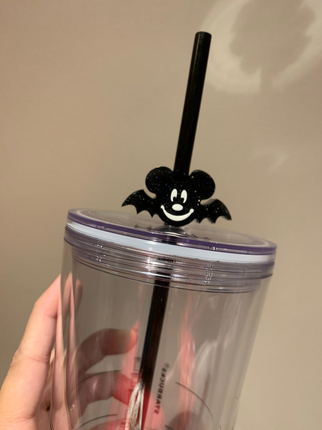 Large Mickey Bat Inspired Straw Topper - Etsy
